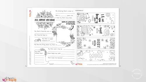 Mom Keepsake Activity Kit Printable | Mother’s Day Gift Craft for Kids