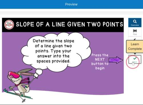 Slope Of A Line From Two Points Scaffolded Math Activity Digital Boom ...