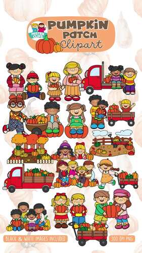 Pumpkin Patch Clip Art by Mister Clips | TPT