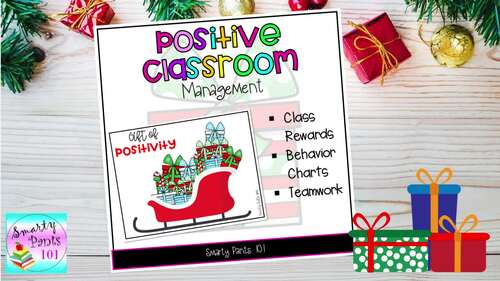 Positive Classroom Management Behavior Chart - Christmas Sleigh