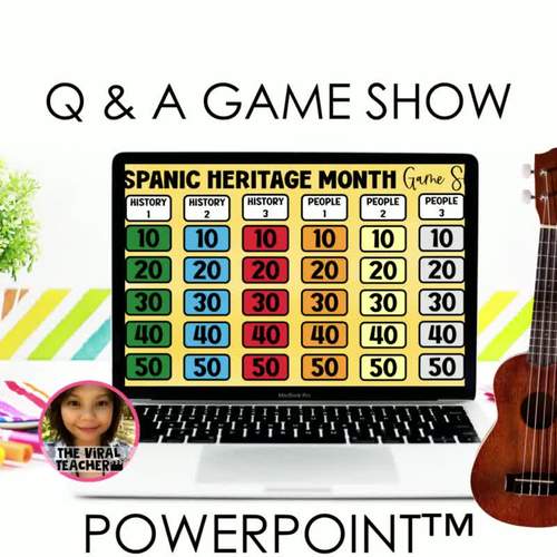 Hispanic Heritage Month Trivia Questions and Answers PowerPoint™ Game Show