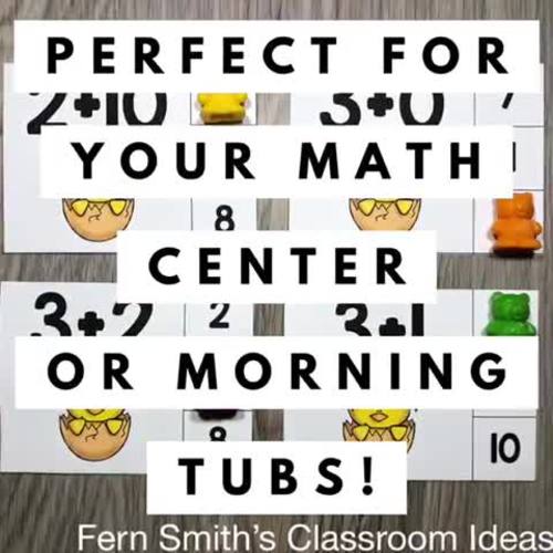 Addition Clip Cards Dollar Deal by Fern Smith's Classroom Ideas | TPT