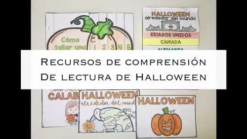 Libritos de lectura de Halloween | Reading Comprehension in Spanish