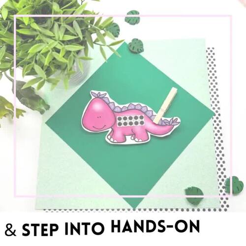 Dinosaur Number Match Activity &amp; Dinosaur Addition Facts Math Center