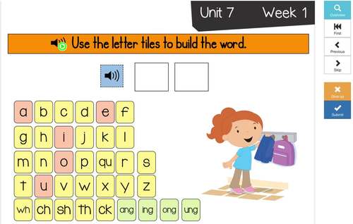 Level 1 | Unit 7 | Glued Sounds | BOOM CARDS | Fun Phonics by Teaching ...