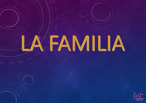 La familia Spanish Family PowerPoint and Activities DIGITAL OPTIONS