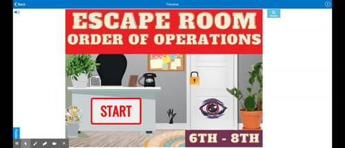 Escape Room - Order of Operations - Distance Learning Boom Cards