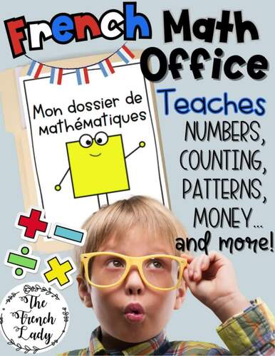 French MATH Office - File Folder Math Office - Student Reference