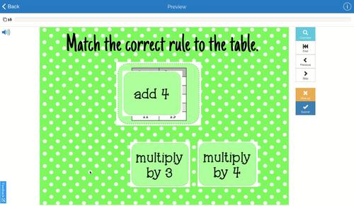 3rd Grade Identify Arithmetic Pattern Match Game BOOM Cards | 3.OA.D9
