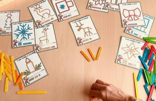 Winter Themed Popsicle Sticks Activities for Kids by RikiTikiArt