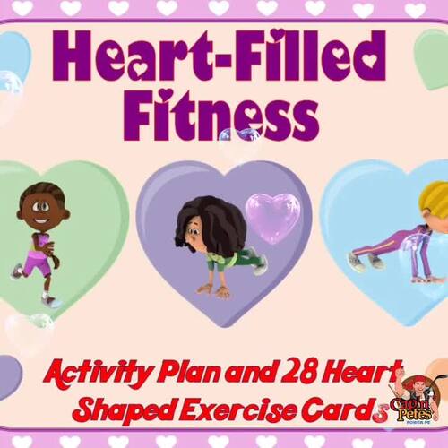 PE Valentine's Day Activities- Seasonal Gym Warm Up- Heart Filled ...