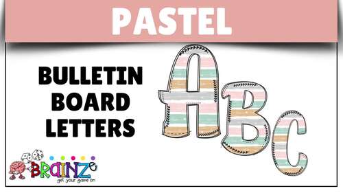 Editable Boho Calm Classroom Decor Letters & Numbers by BRAINZe | TPT