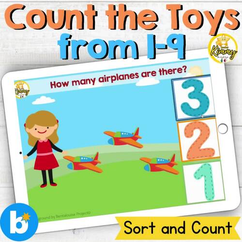 Count the Toys Sort and Count Boom Cards by Teacher Kimmy | TPT
