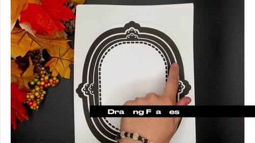 Spooky Self-Portrait Frames & Halloween Writing Prompts Halloween Craft