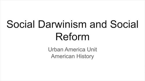 Social Darwinism and Social Reform | TPT