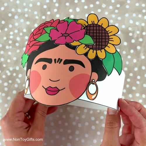 Frida Kahlo Craft - Day Of The Dead - Cinco De Mayo - Hispanic Heritage ...