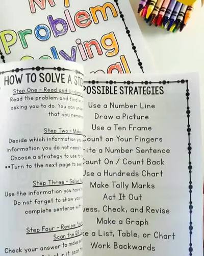 Story Problem Solving Journal - With QR Codes! | TPT