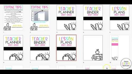 Bright & Simple Teacher Planner 2025-2026 - Editable, Digital & Printable