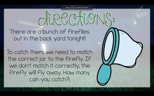 Catching Fireflies Google Slide Melodic Stick to Staff Reading Game for ...