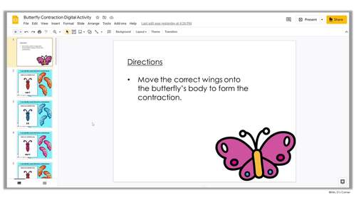 Spring Contractions Digital Activity | Distance Learning by Mrs Ds Corner