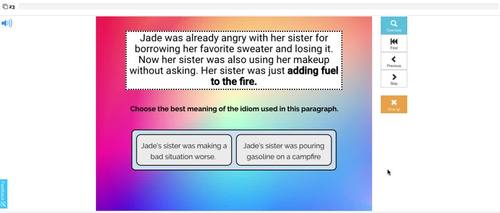 Figurative and Literal Meanings of IDIOMS - NO PREP BOOM CARDS! | TPT