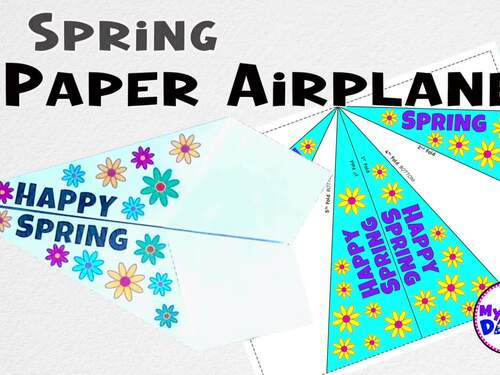 Spring Paper Airplane Design Templates - No Prep Arts and Crafts