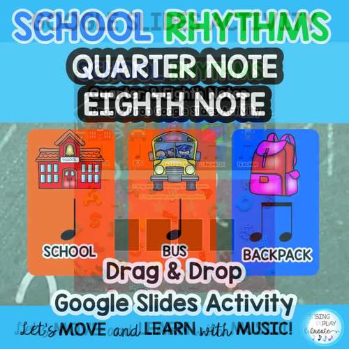 Rhythm Google Slides Drag & Drop Activity {Quarter and Eighth Notes ...