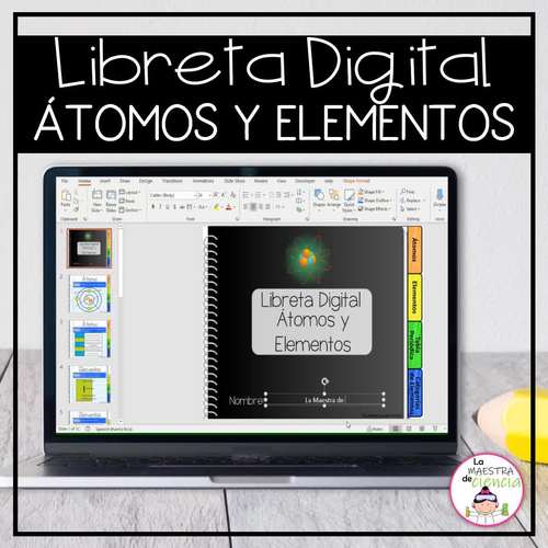 Libreta Digital Átomos y Elementos by La Maestra de Ciencia | TPT