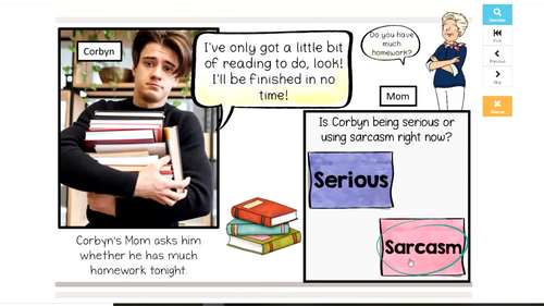 sarcasm or serious scenarios social skills activities teens pragmatics ...
