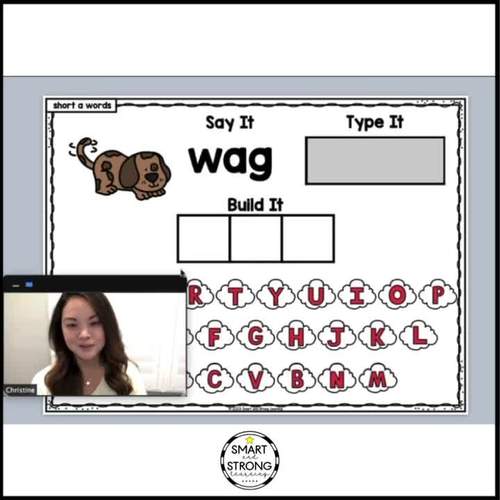 Say + Type + Build CVC Words • Movable Letters • 300 Words x 20 Letter Sets