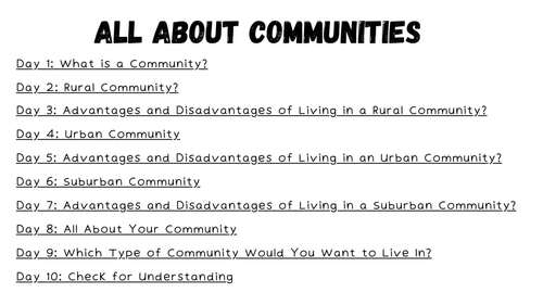 Social Studies in 10 Minutes A Day: All About Communities by Simple ...