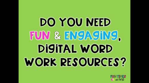CVCe Digital Word Work Bundle | Words Their Way Activities | Google Slides