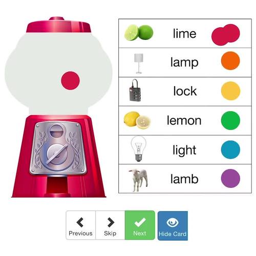 Initial L Sound Game "Speech Gumballs" Articulation BOOM CARDS™ by Bri-SLP