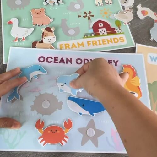 Interactive Busy Binder Printables for 2-5 Year Olds - Farm Friends ...