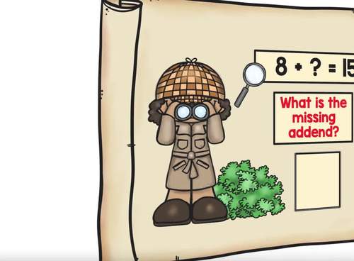 Missing Addends Unknown Numbers in Addition Boom ™ Cards & Printable ...