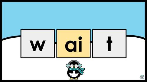 Winter Vowel Teams AI and AY | Digital Phonics | PowerPoint | Google Slides