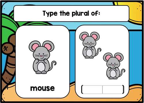 Irregular Plural Nouns - Boom Cards by Hot Chocolate ESL Education