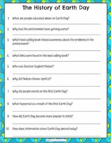 Earth Day Reading Comprehension Worksheets Bundle by Metacognitive Teacher