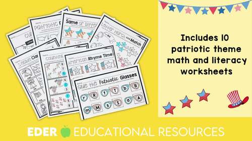 Patriotic Worksheets for Preschool | American Patriotic Worksheets for ...