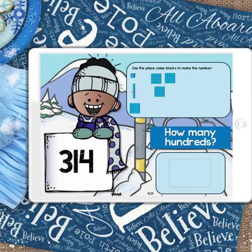 Winter Place Value | Boom Cards + Printable | Tens & Ones with Riddle ...