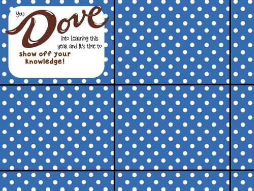 Dove Chocolate Testing Motivation Tag- You Dove into learning this year ...