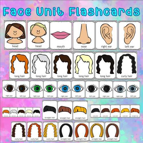 Face Unit for Elementary English Language Learners-Starters | TPT