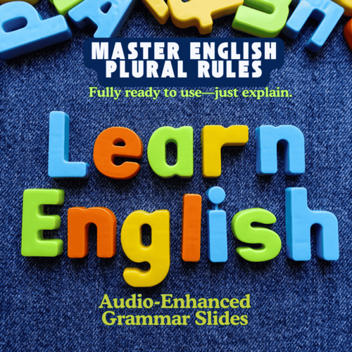 Plural Nouns Made Simple | Grammar Rules + Voice-Guided Slides by GraceUp