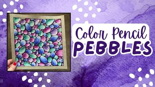 Color Pencil Pebbles Drawing Tutorial, Step-by-Step, Earth Day Art ...