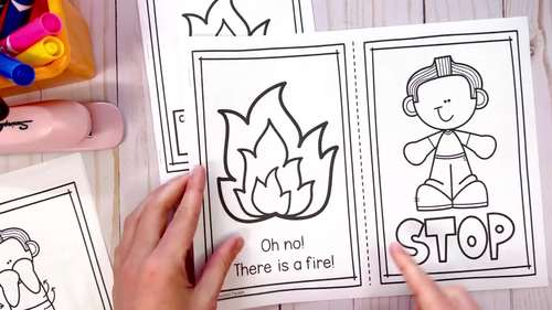 Fire Safety Emergent Reader Mini Book by Preschool Packets | TPT
