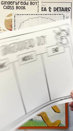 Gingerbread Boy Man Baby Friends Reading Comprehension Crafts Writing House