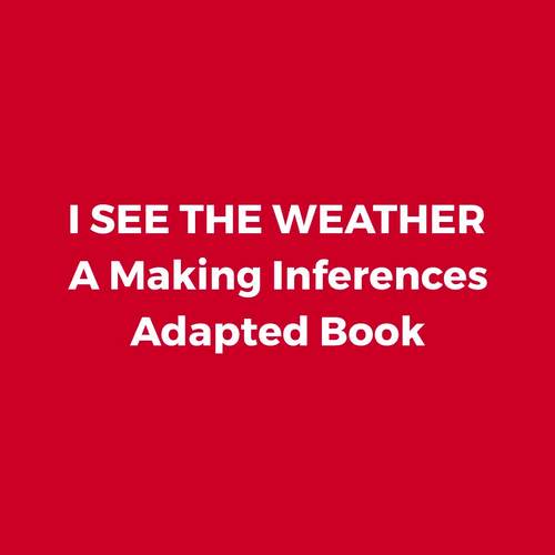 Weather Adapted Book With Real Photos: I See Weather by File Folder Heaven