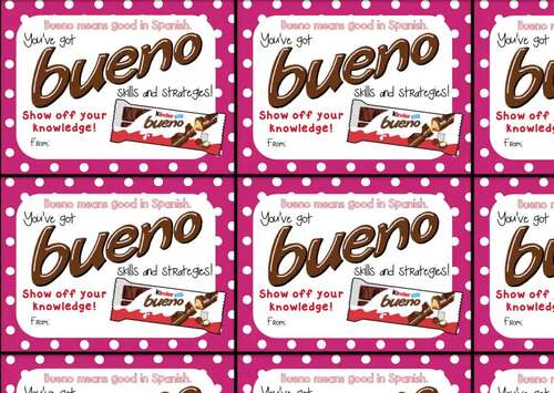 Kinder Bueno Chocolate Testing Motivation Tag- You've got Bueno skills ...