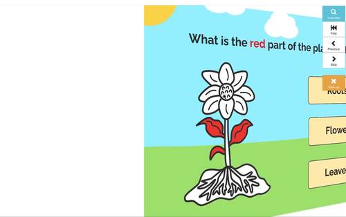 Parts of the plant - BOOM CARDS for distance learning by The kinder teacher