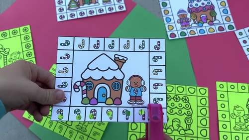 Gingerbread Punch Card Fine Motor Activity by Mrs Jackson's Little Learners